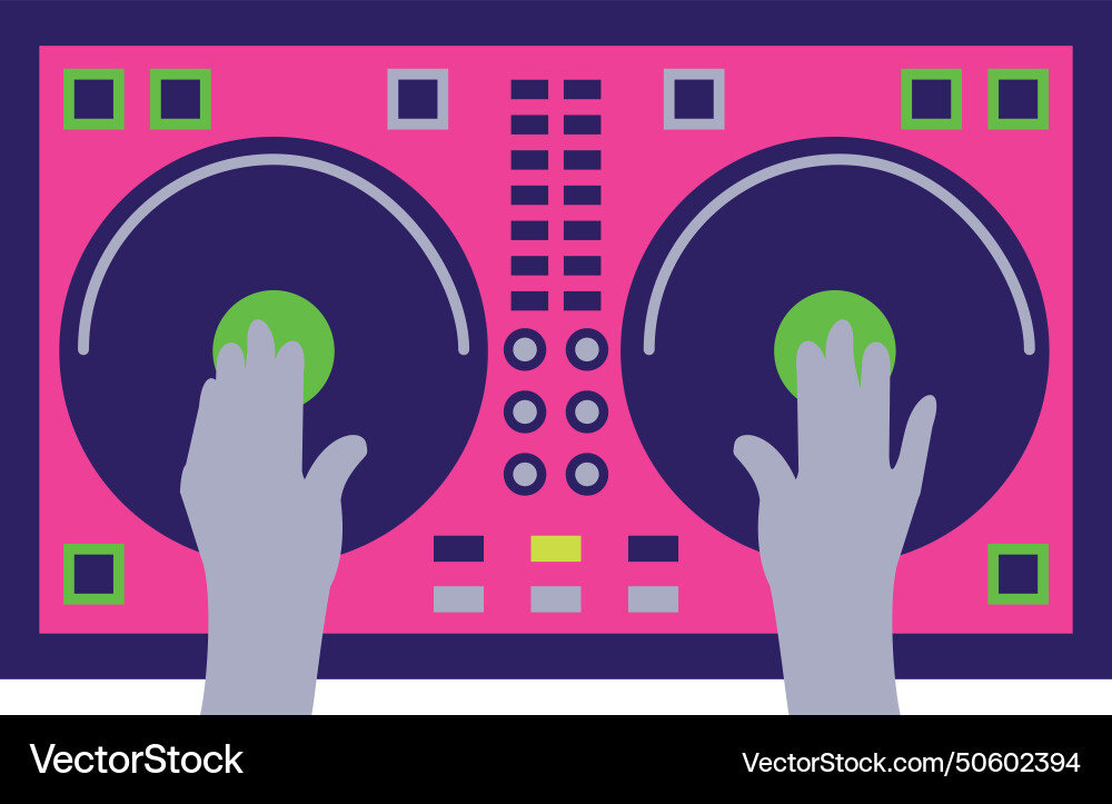 Dj stereo music Royalty Free Vector Image - VectorStock