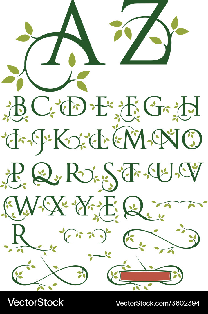 Initial Fonts Vector Images (over 1 million)