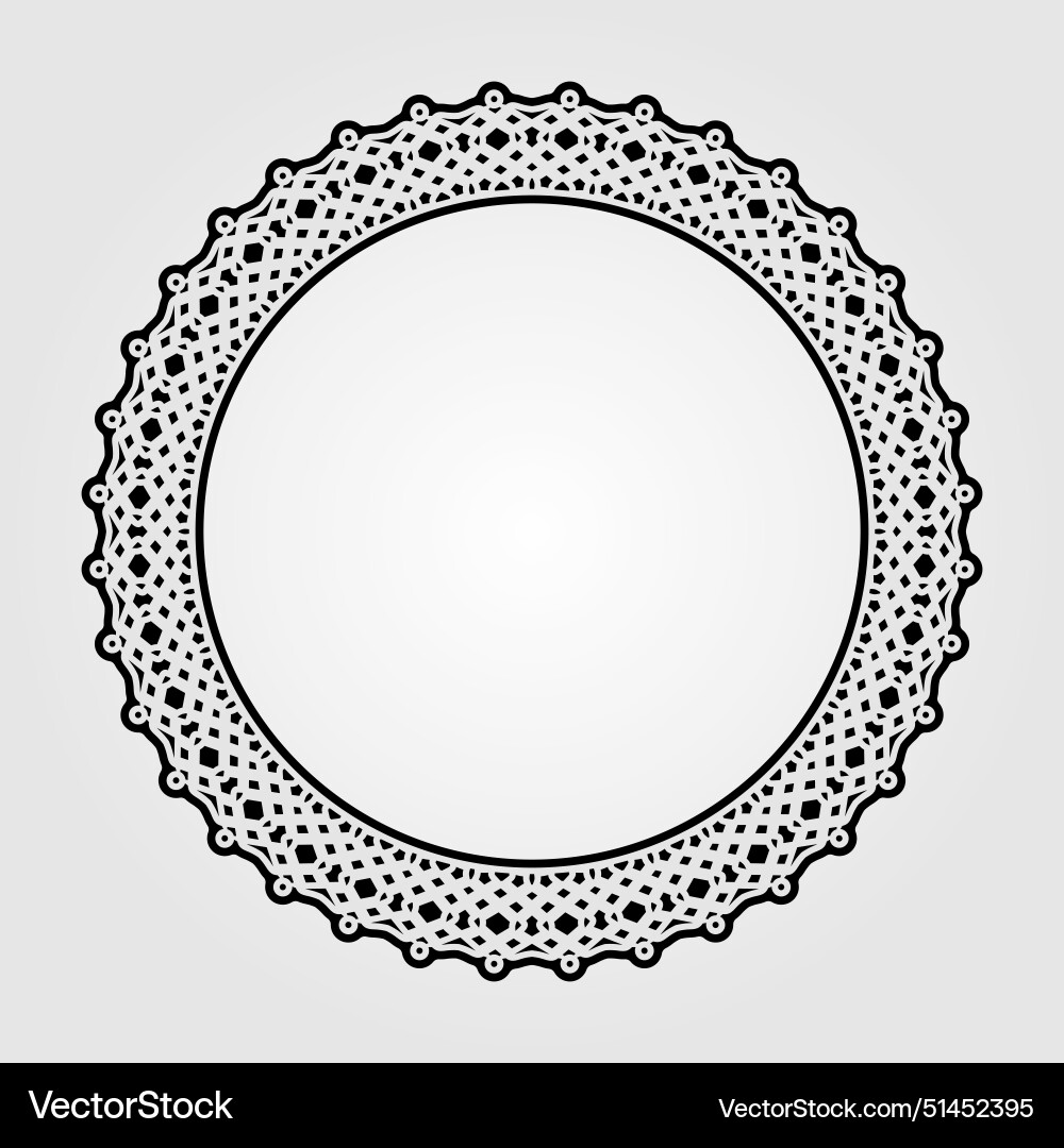 Abstract round frame isolated Royalty Free Vector Image