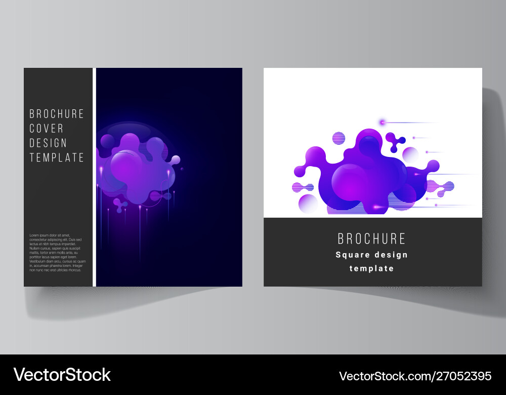 Minimal layout two square format Royalty Free Vector Image