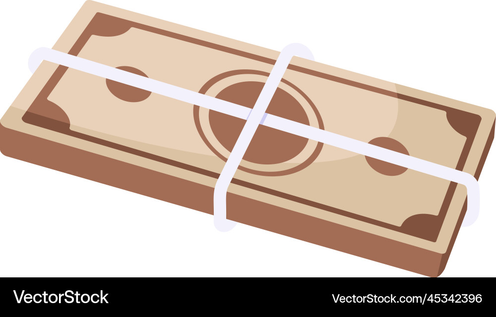 Cash stack Royalty Free Vector Image - VectorStock
