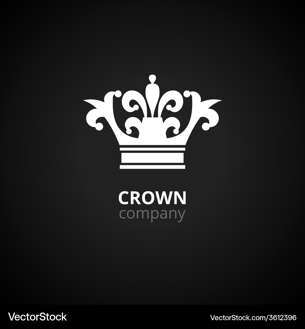Crown logo Royalty Free Vector Image - VectorStock