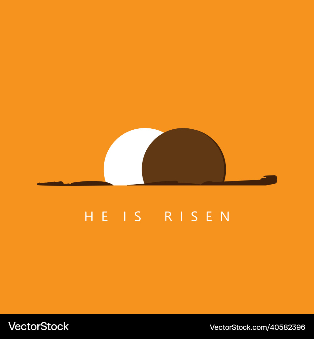 Empty Tomb Resurrection Royalty Free Vector Image