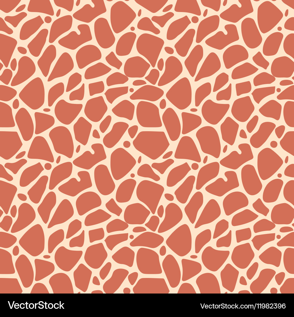 Giraffe skin seamless pattern texture Royalty Free Vector