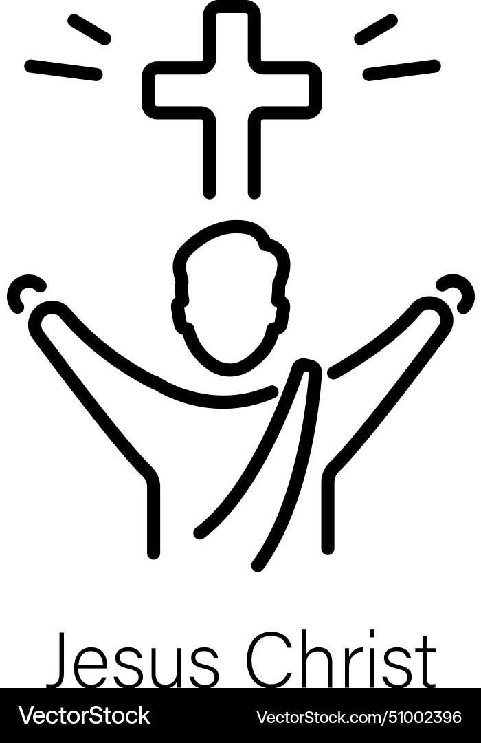 Jesus christ Royalty Free Vector Image - VectorStock