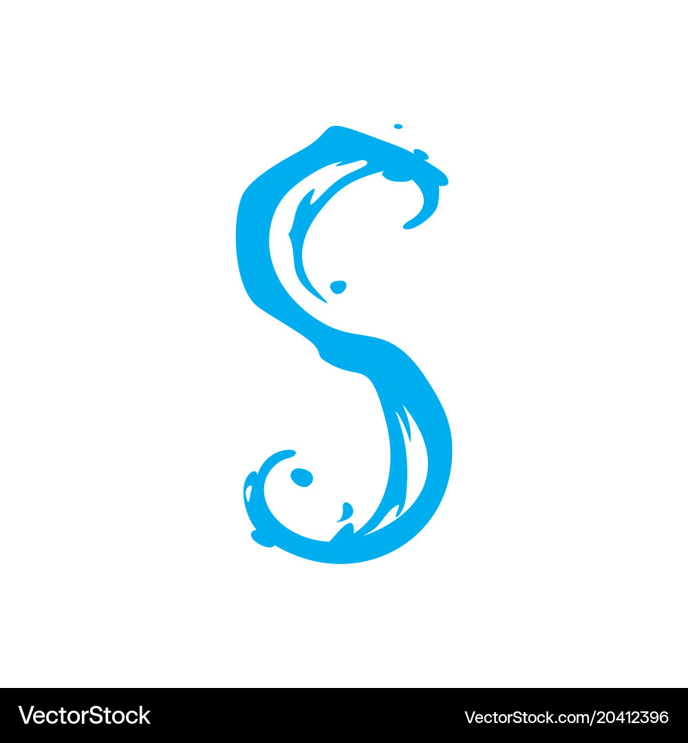 Sign the letter s Royalty Free Vector Image - VectorStock