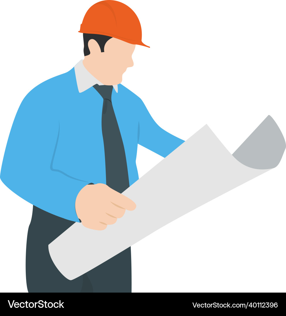 Site engineer Royalty Free Vector Image - VectorStock