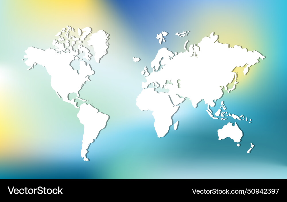 Abstract world map web design template Royalty Free Vector