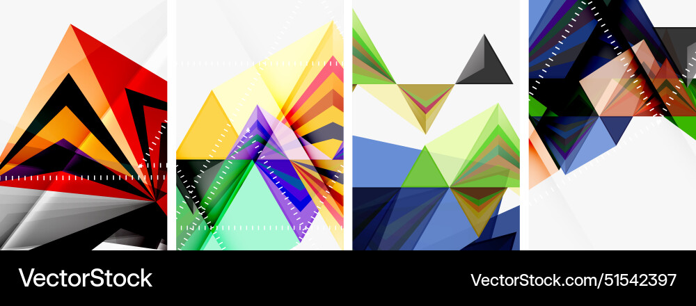 Minimalist triangular geometric clean concept Vector Image