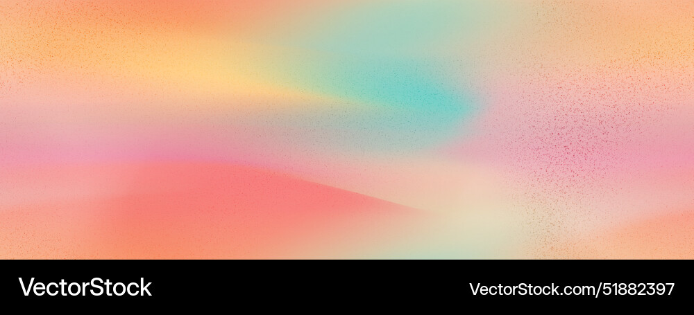 Teal orange and red gradient bg with noise Vector Image