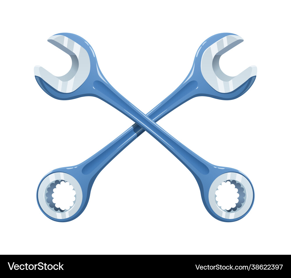 Wrenchs for repair machine Royalty Free Vector Image