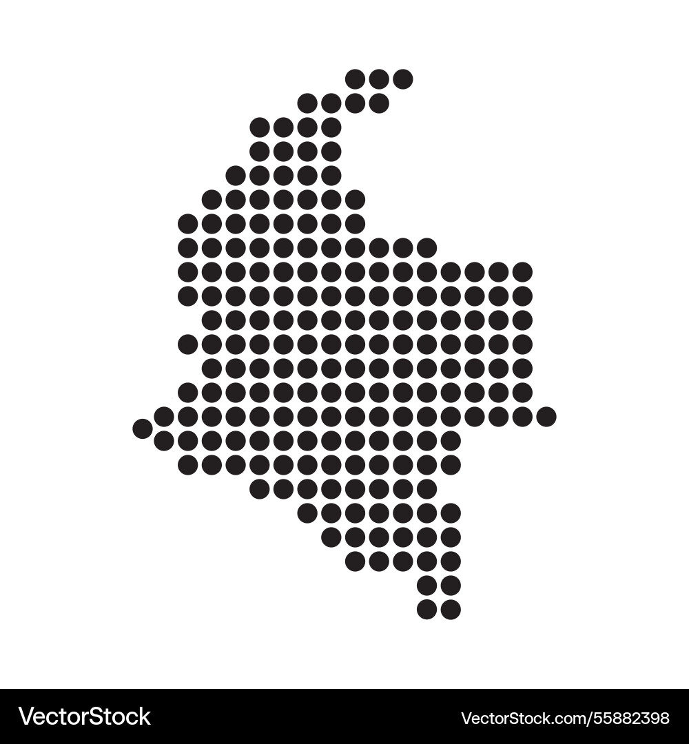 Colombia map icon Royalty Free Vector Image - VectorStock