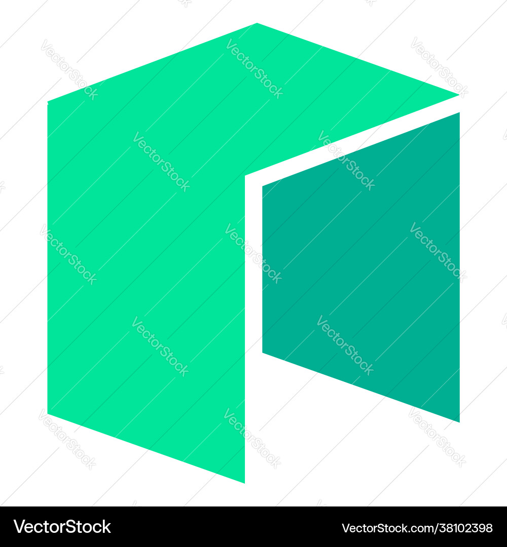 Neo token symbol defi project Royalty Free Vector Image