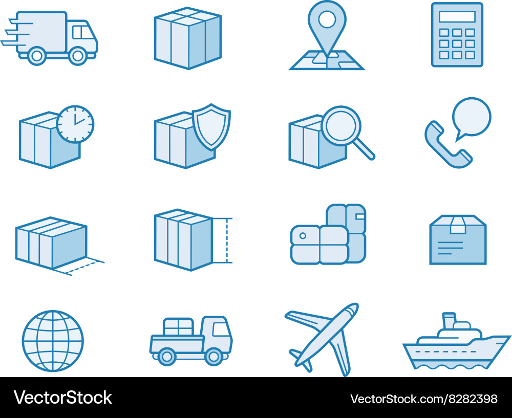 Parcel delivery service Royalty Free Vector Image