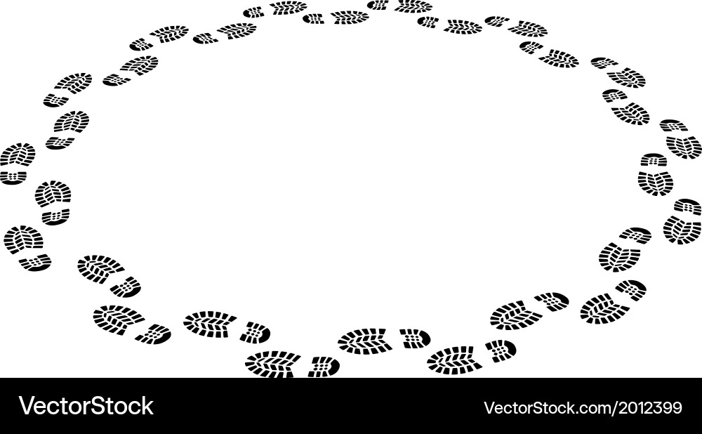 Footsteps Royalty Free Vector Image - VectorStock