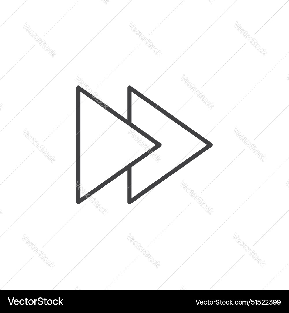 Forward icon Royalty Free Vector Image - VectorStock