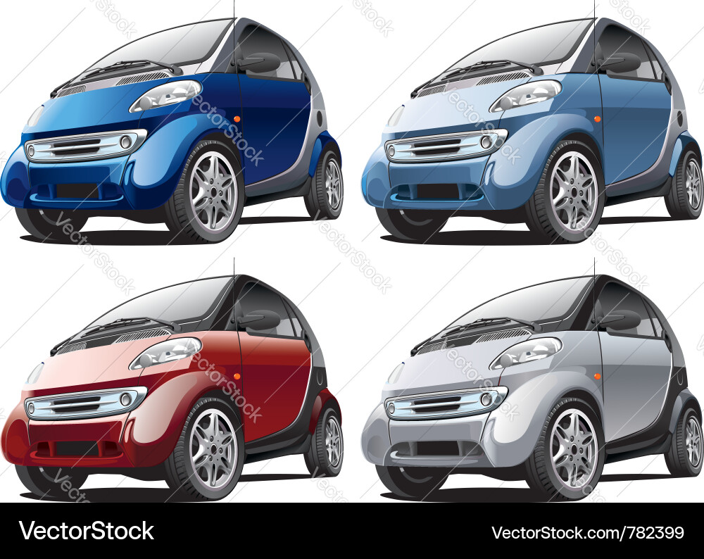 Modern smart cars Royalty Free Vector Image - VectorStock