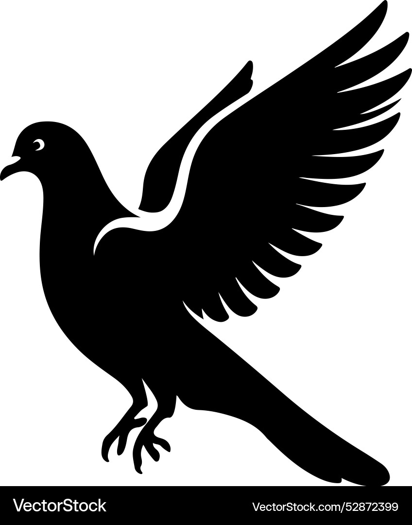 Pigeon flying icons Royalty Free Vector Image - VectorStock