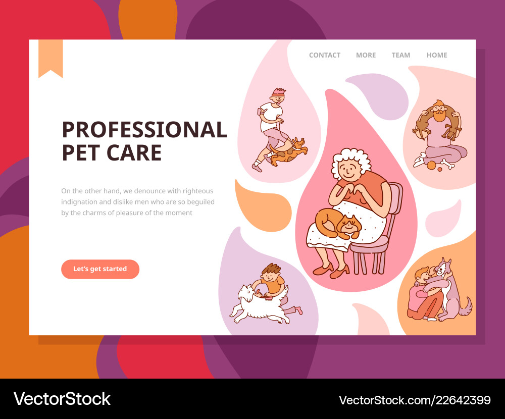 Professional pet care Royalty Free Vector Image