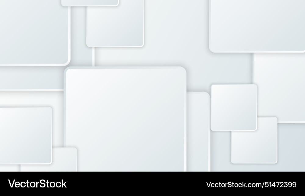 White background abstract art with shapes Vector Image