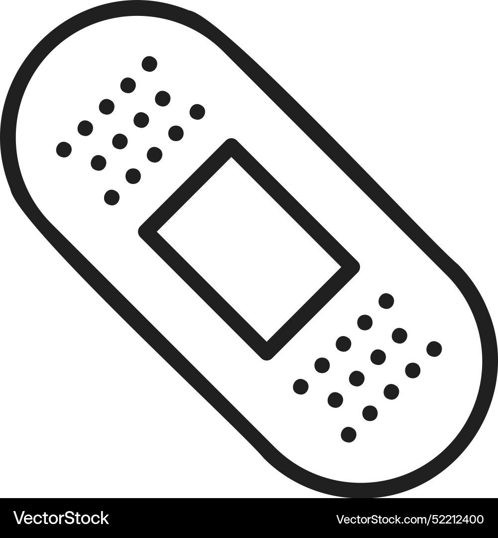 Band aid icon image Royalty Free Vector Image - VectorStock