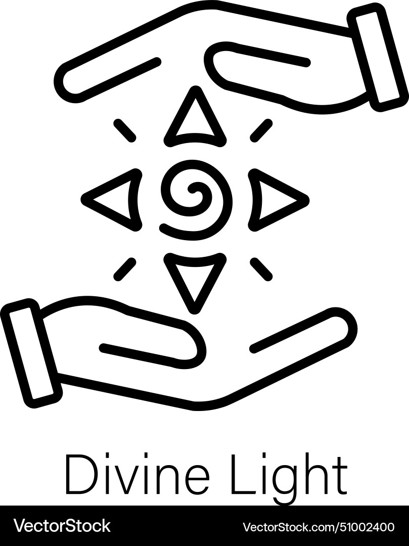 Divine light Royalty Free Vector Image - VectorStock