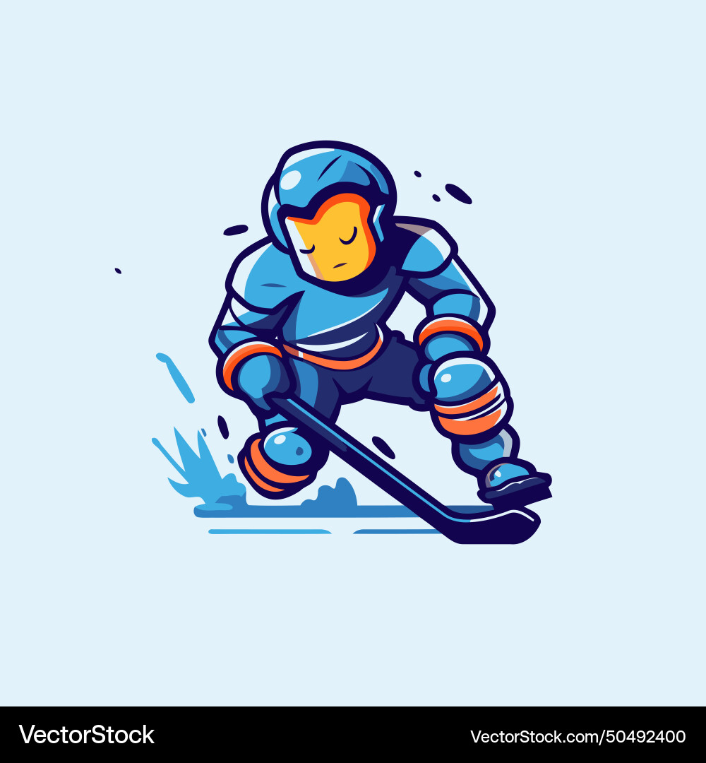 Ice hockey player Royalty Free Vector Image - VectorStock
