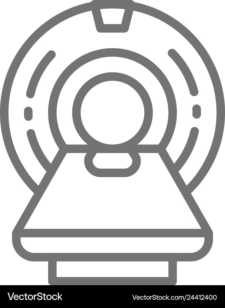 MRI Scanner - Medical Imaging Device Royalty Free Vector