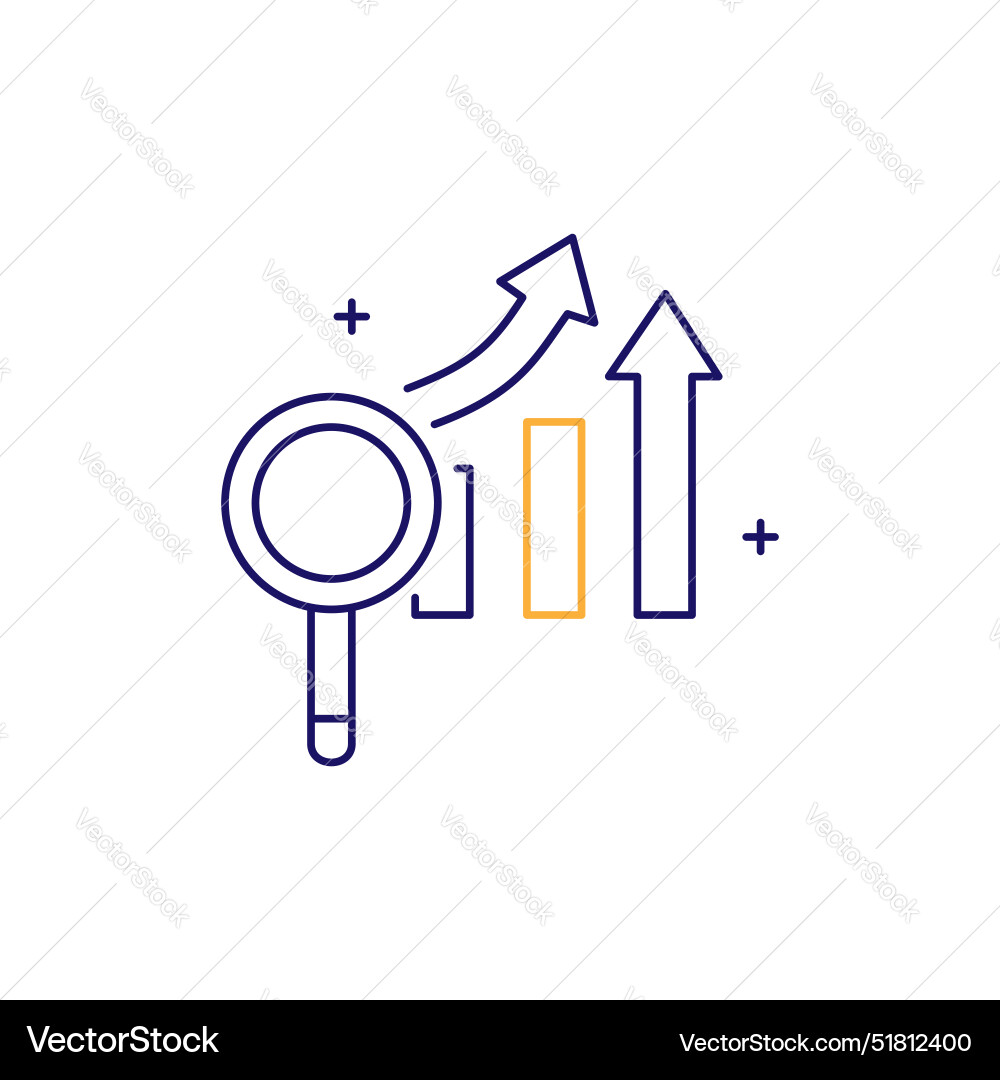 Predictive demand forecasting icon design Vector Image Predictive demand forecasting icon design Vector Image
