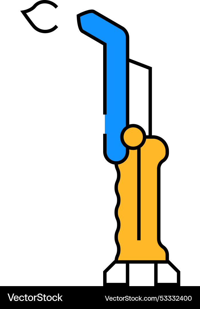 Welding torch icon color Royalty Free Vector Image