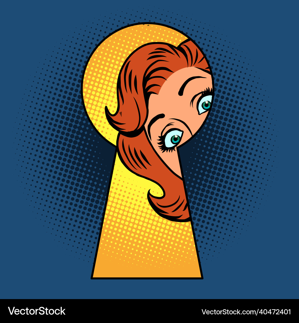 Woman Keyhole Vector Images (over 1,400)