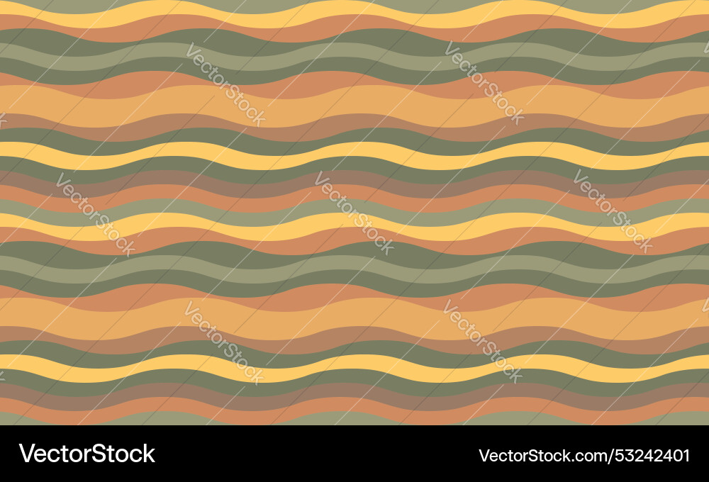 Abstract background with wavy stripes in vibrant Vector Image