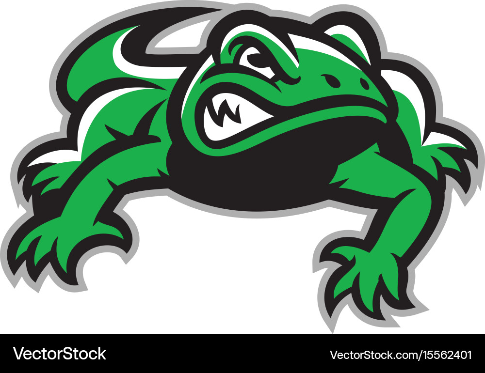 Cartoon Lizard Emblem Royalty Free Vector Image