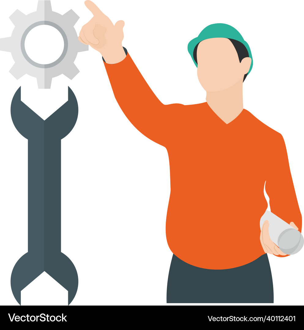 Construction supervisor Royalty Free Vector Image