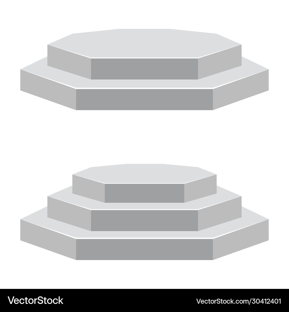 Podium set Royalty Free Vector Image - VectorStock