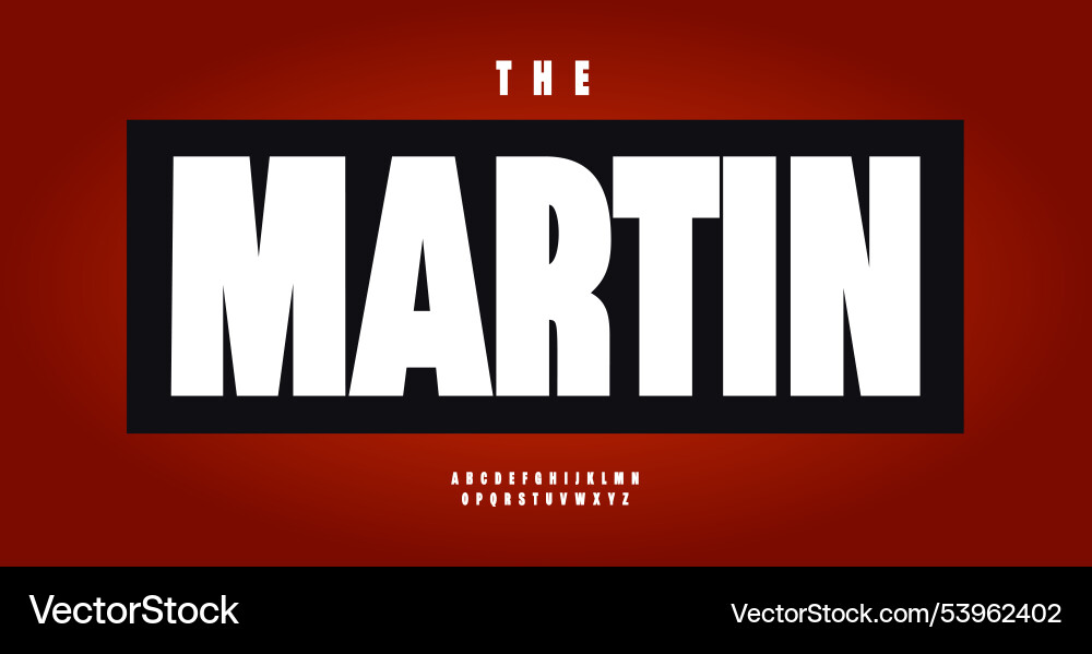 Bold MLK Block Letter Font - Powerful Typography Vector Image