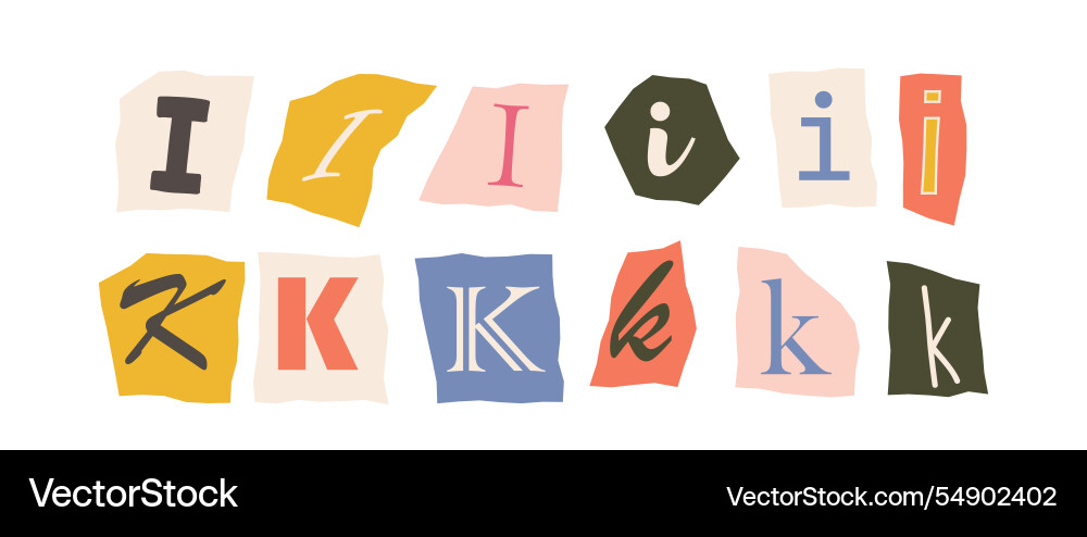 Colorful alphabet design Royalty Free Vector Image