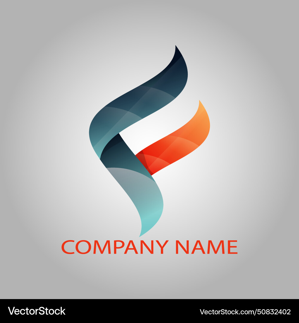F - logo deisng Royalty Free Vector Image - VectorStock