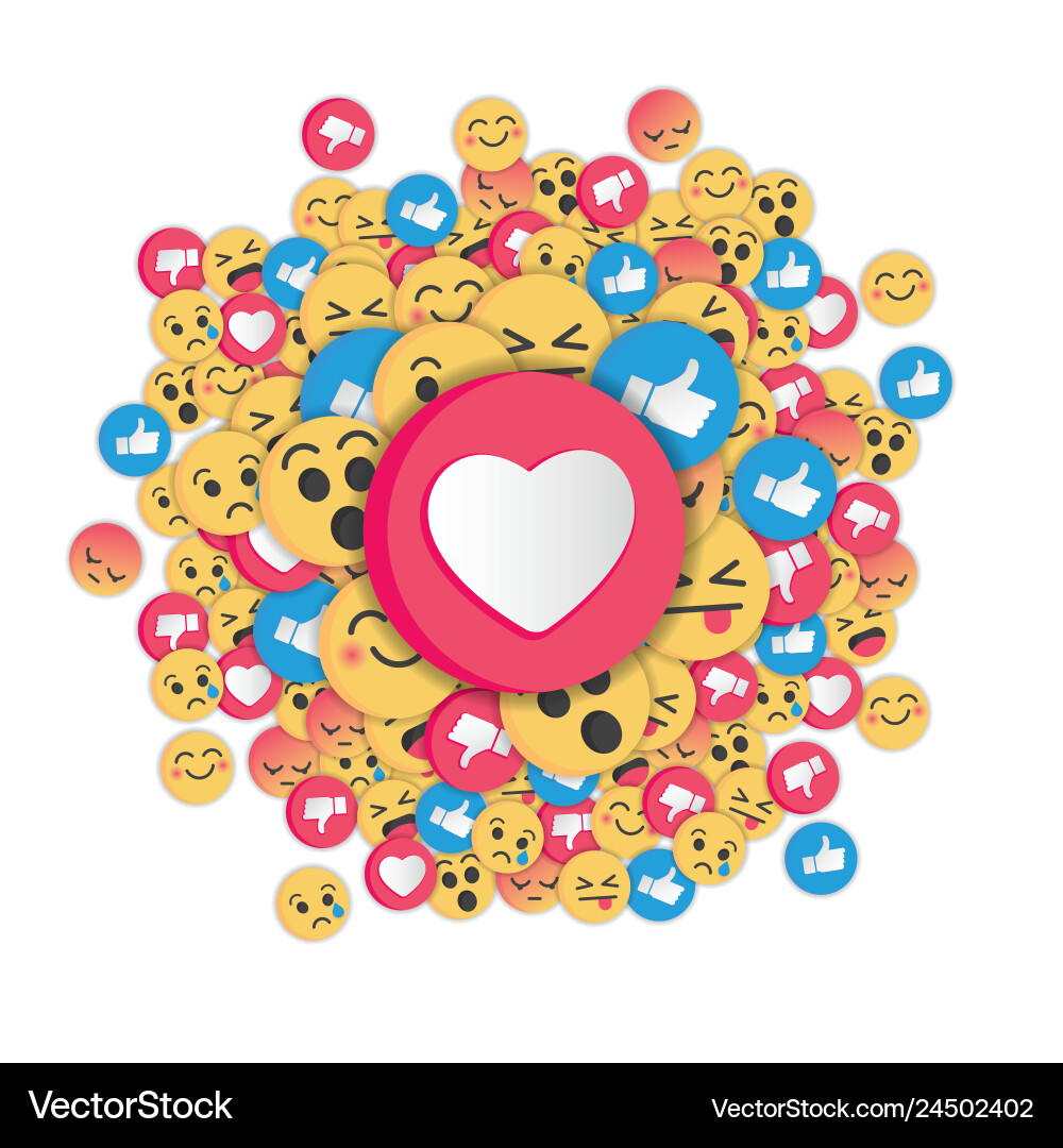 Modern emoji design on white background Royalty Free Vector