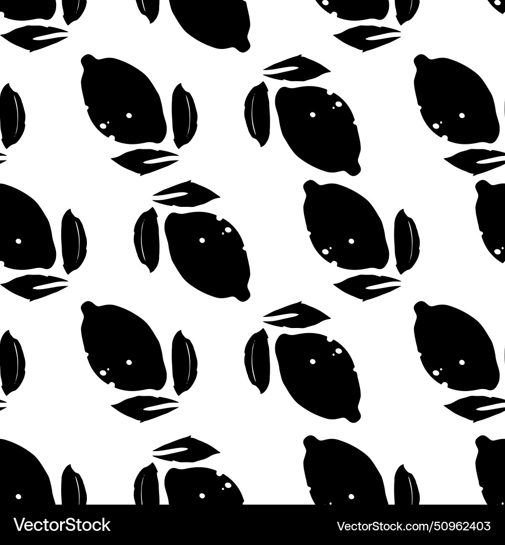 Abstract black leafy specks pattern Royalty Free Vector