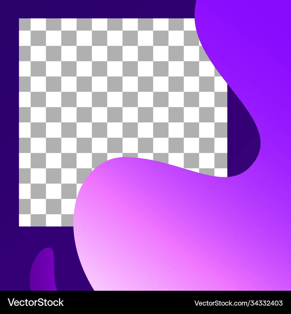 Fluid shapes post abstract photo frame Royalty Free Vector