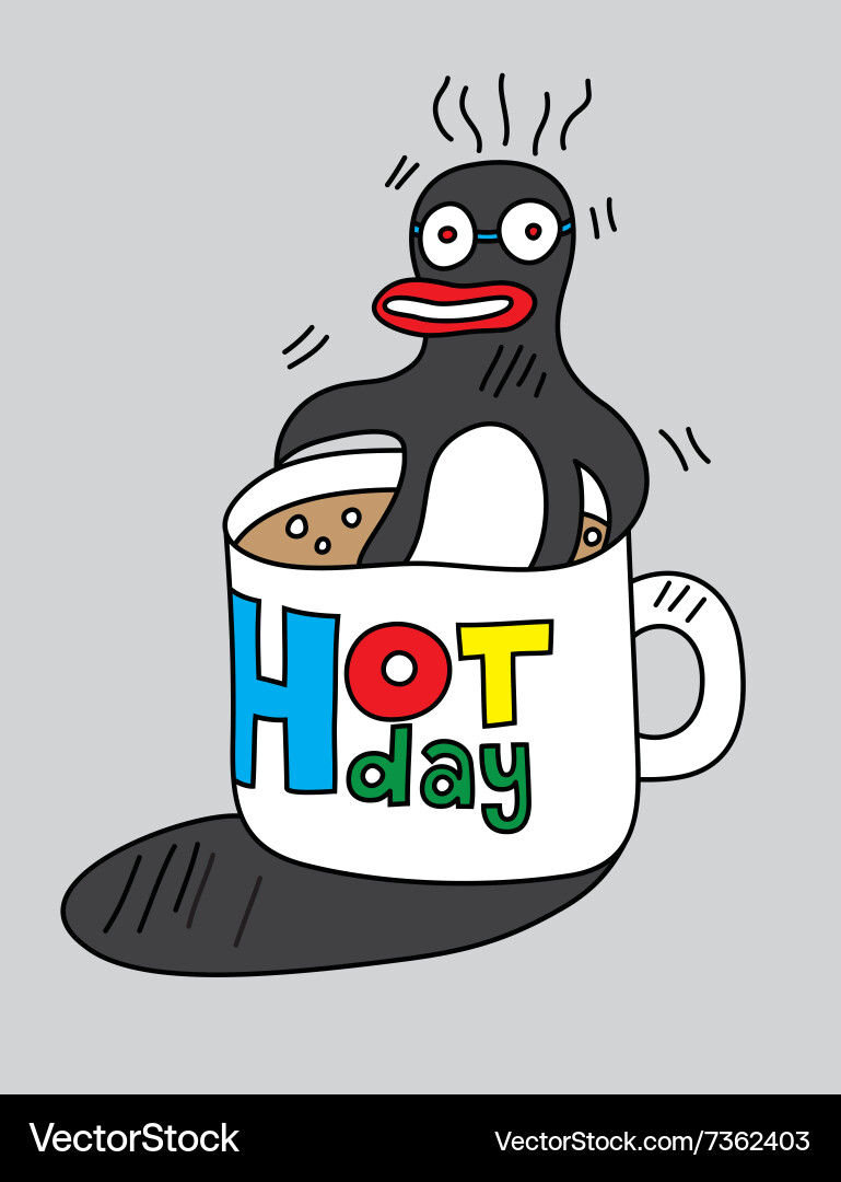 Hot day cartoon Royalty Free Vector Image - VectorStock