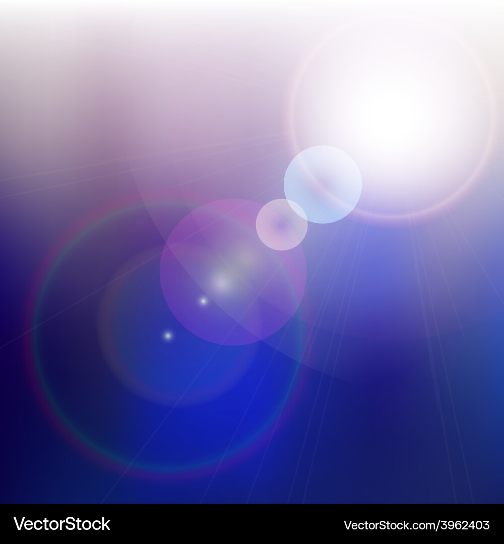 Lens flare Royalty Free Vector Image - VectorStock