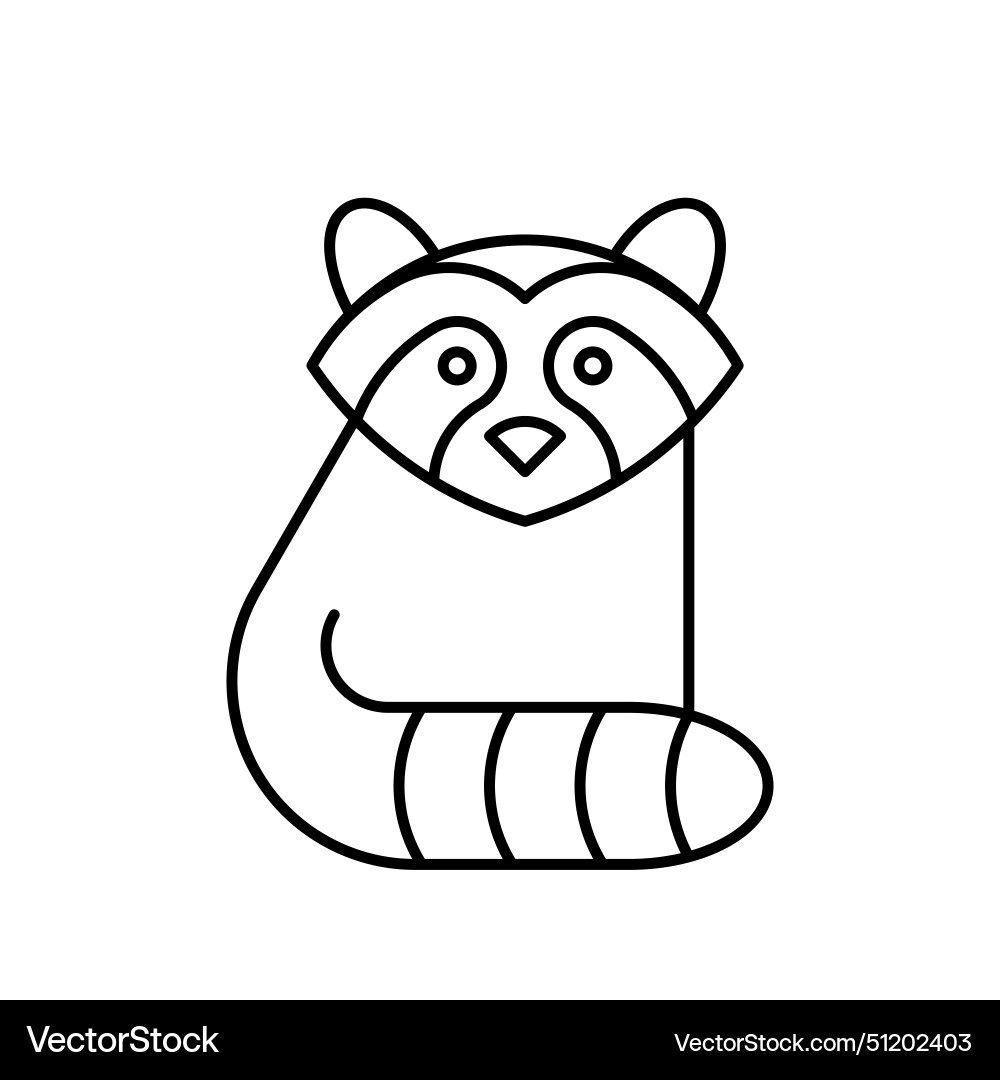 Raccoon logo Royalty Free Vector Image - VectorStock