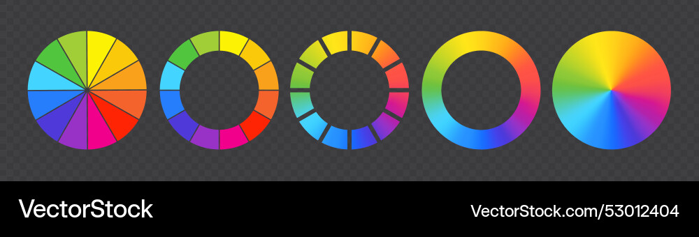Color wheel or circle rgb multi Royalty Free Vector Image
