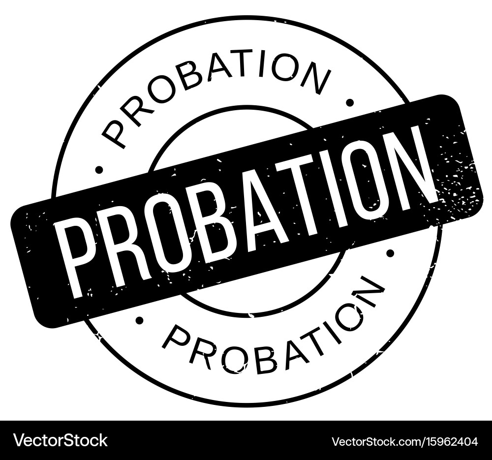 Probation rubber stamp Royalty Free Vector Image