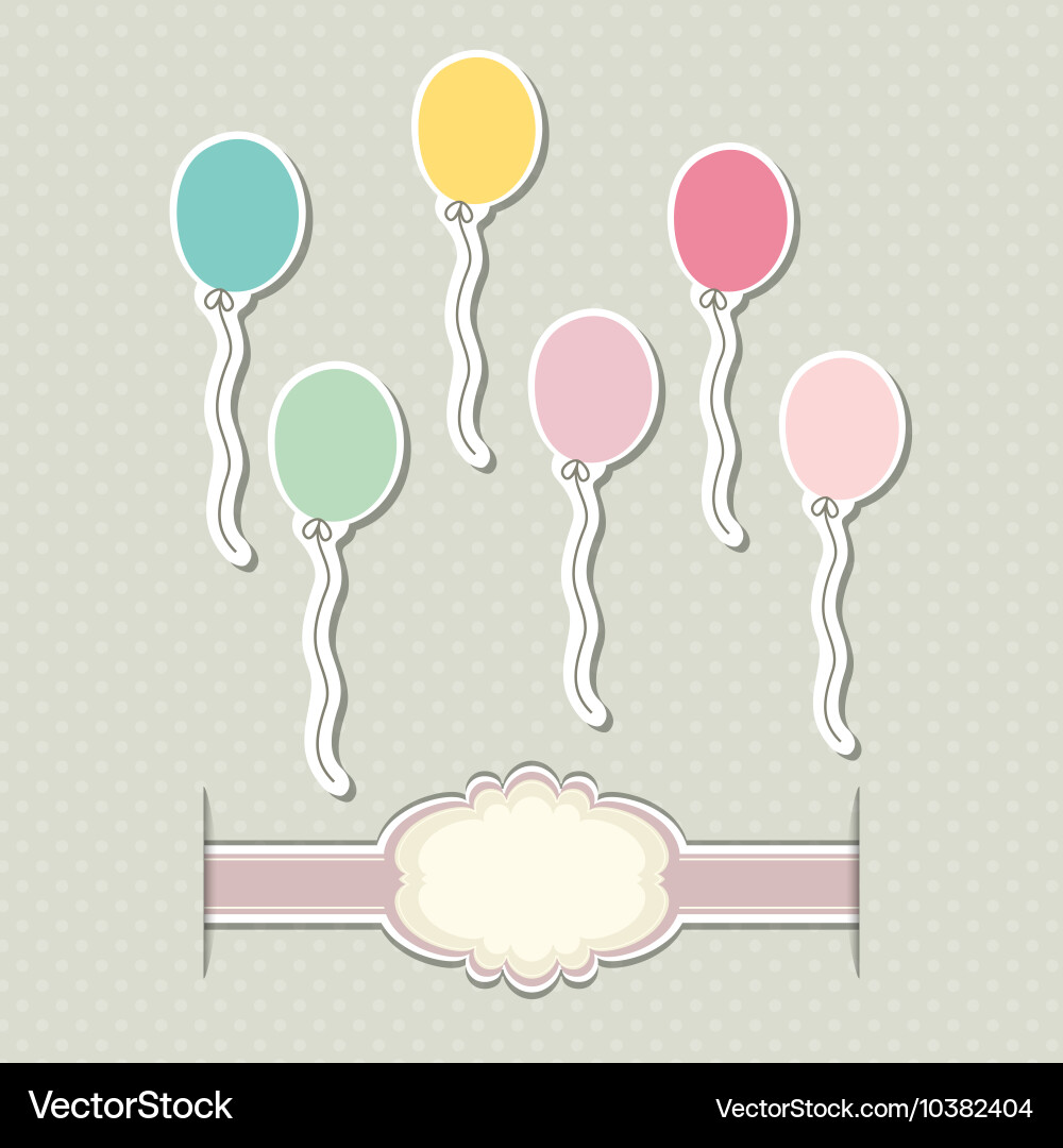 Romantic scrap booking template for invitation Vector Image