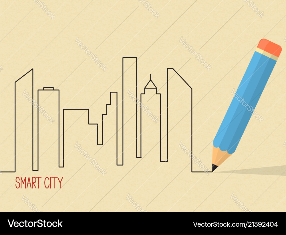 Smart city Royalty Free Vector Image - VectorStock