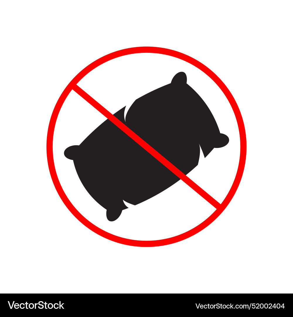 Specific area restriction notice prohibiting use Vector Image