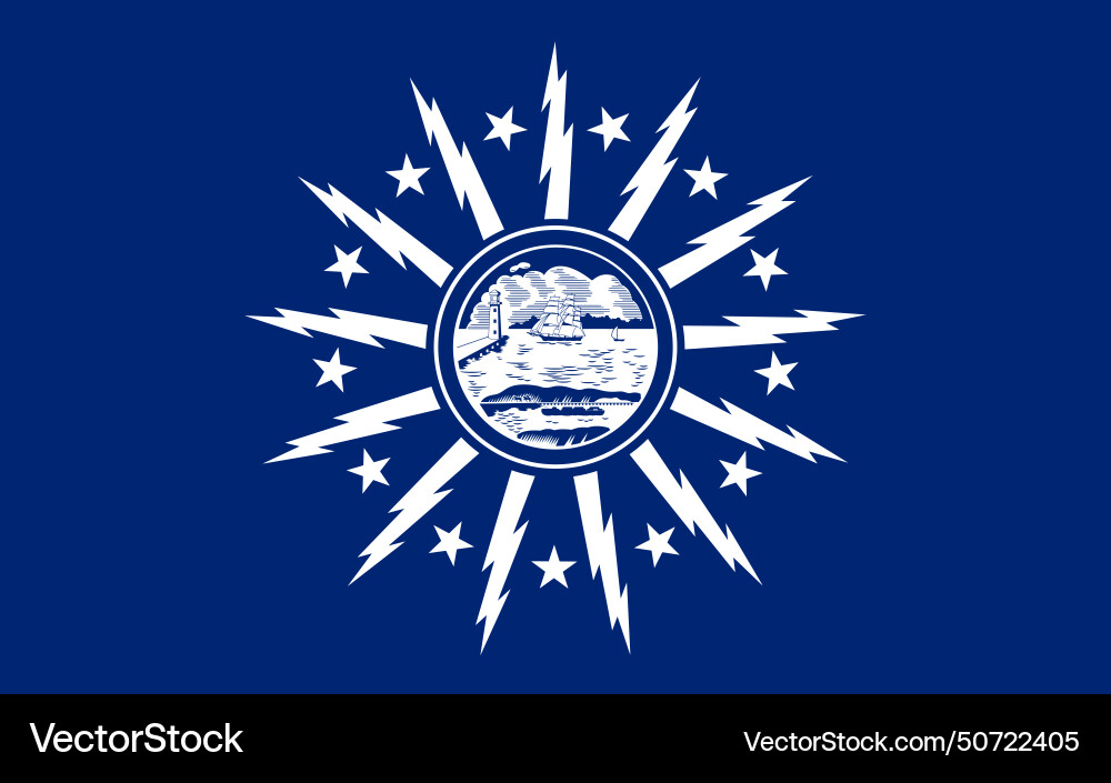 Buffalo flag Royalty Free Vector Image - VectorStock